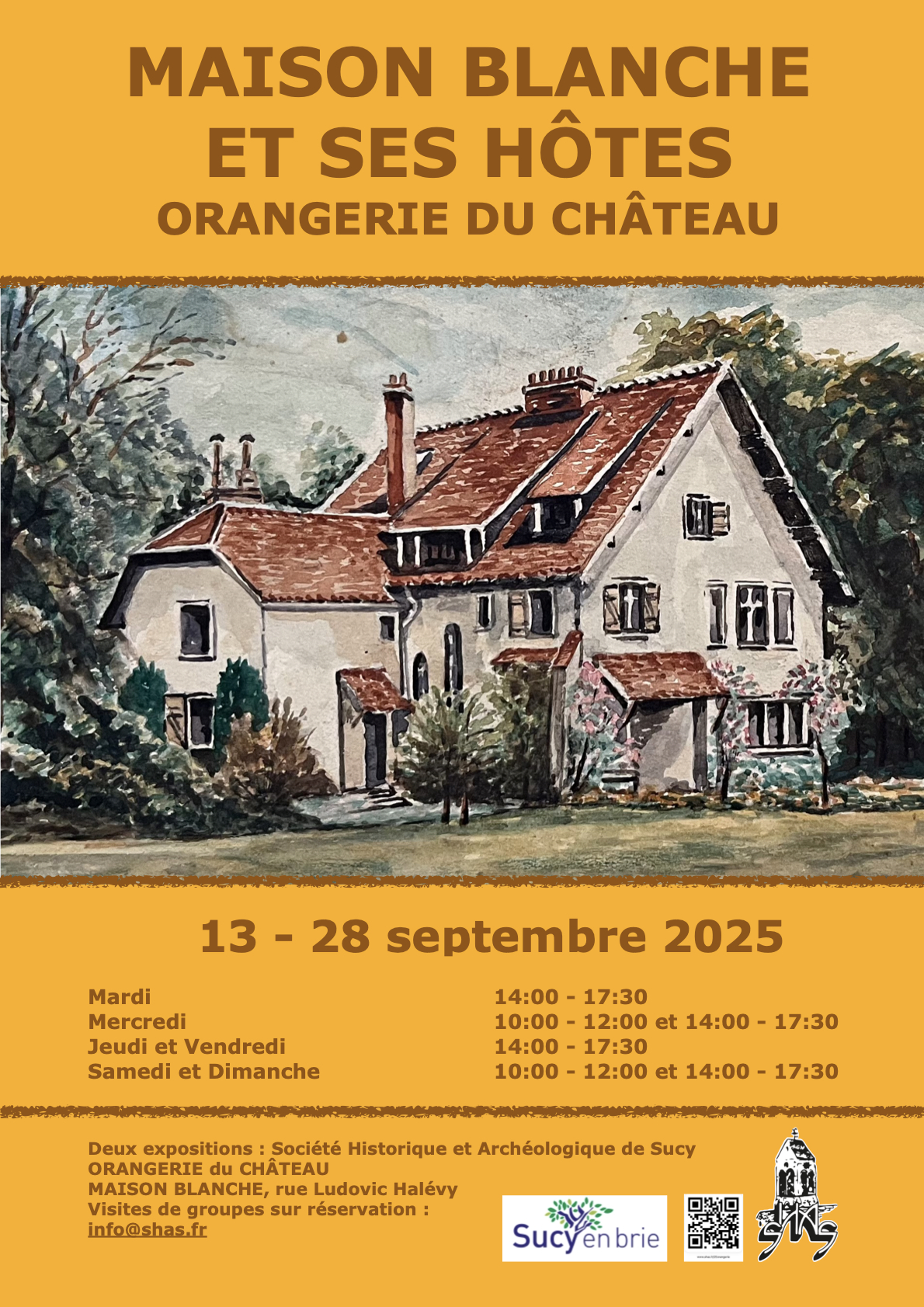 Sucy-en-Brie, 13-28 septembre 2025: 2 expositions: ANDRÉ ET BERTHE ...